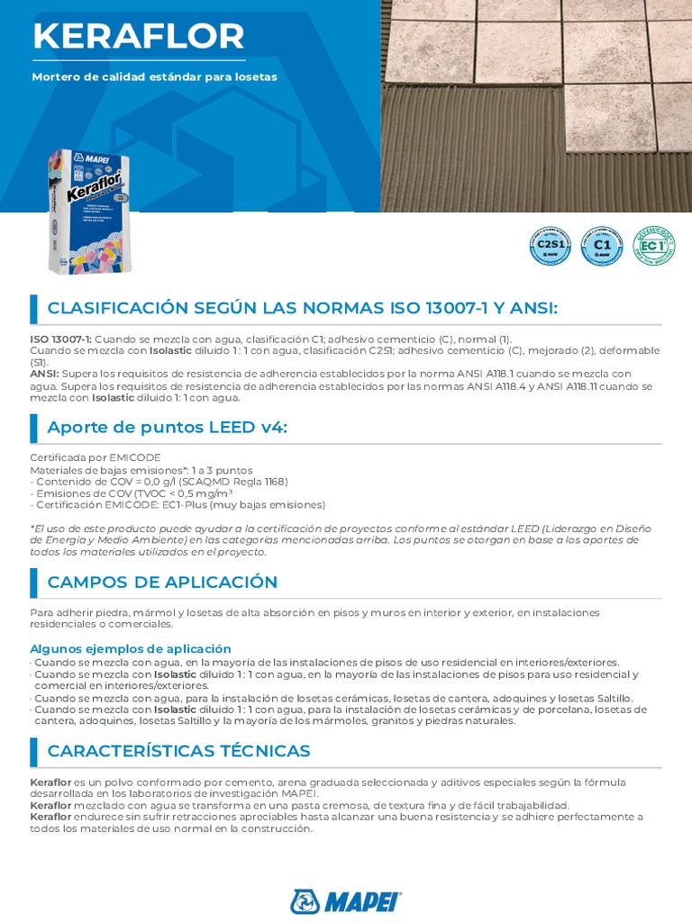 Keraflor | PDF | Hormigón | Agua