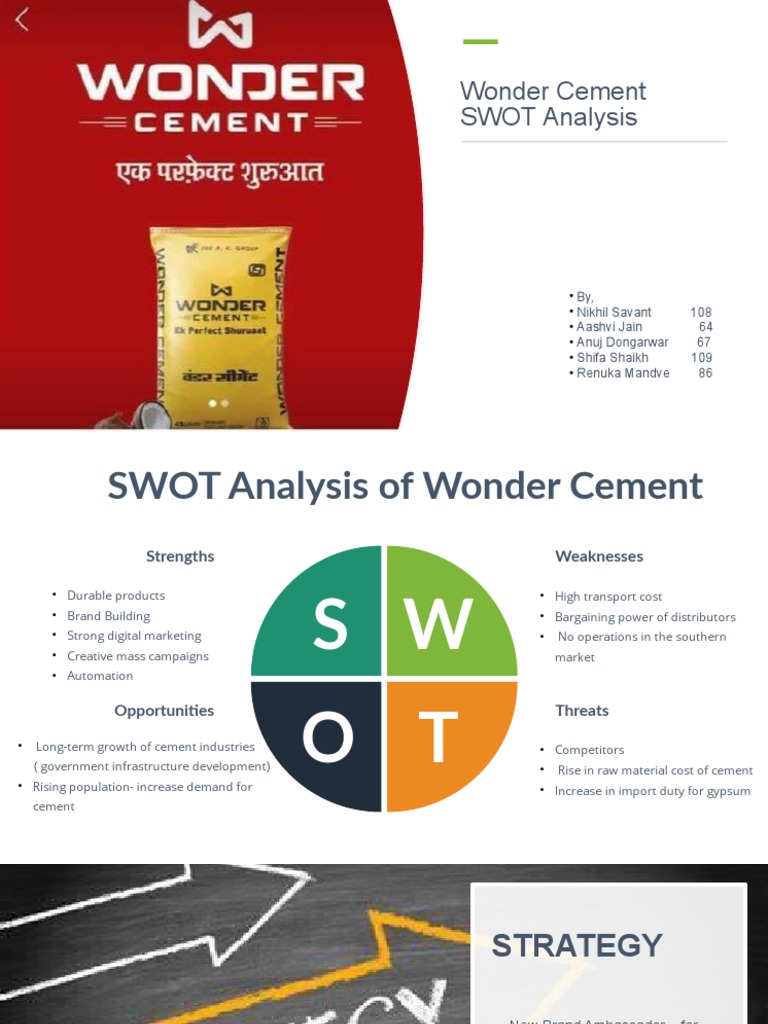 Wonder Cement SWOT Analysis | PDF