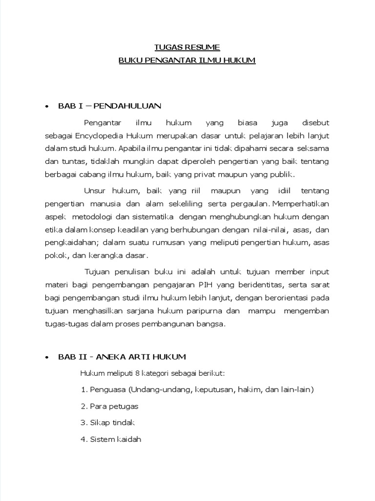 Resume Buku PIH | PDF