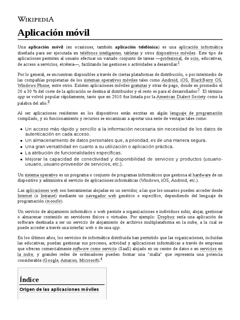 Aplicación Móvil | PDF | Aplicación movil | Google Play