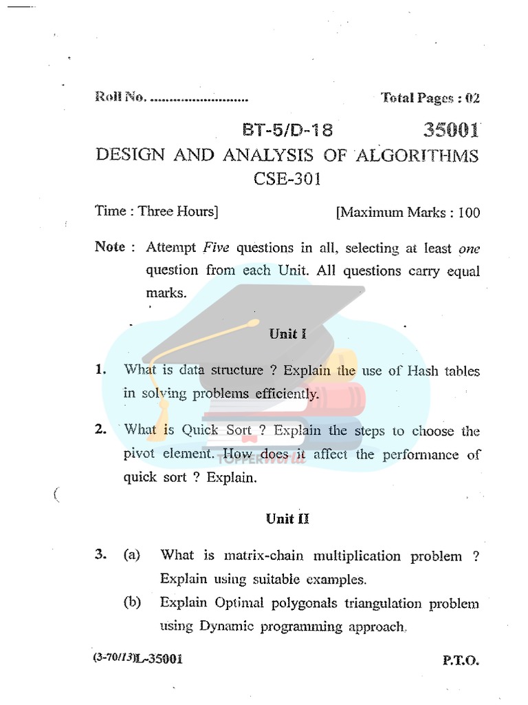 Daa 2018 Cse Kuk | PDF Daa 2018 Cse Kuk | PDF