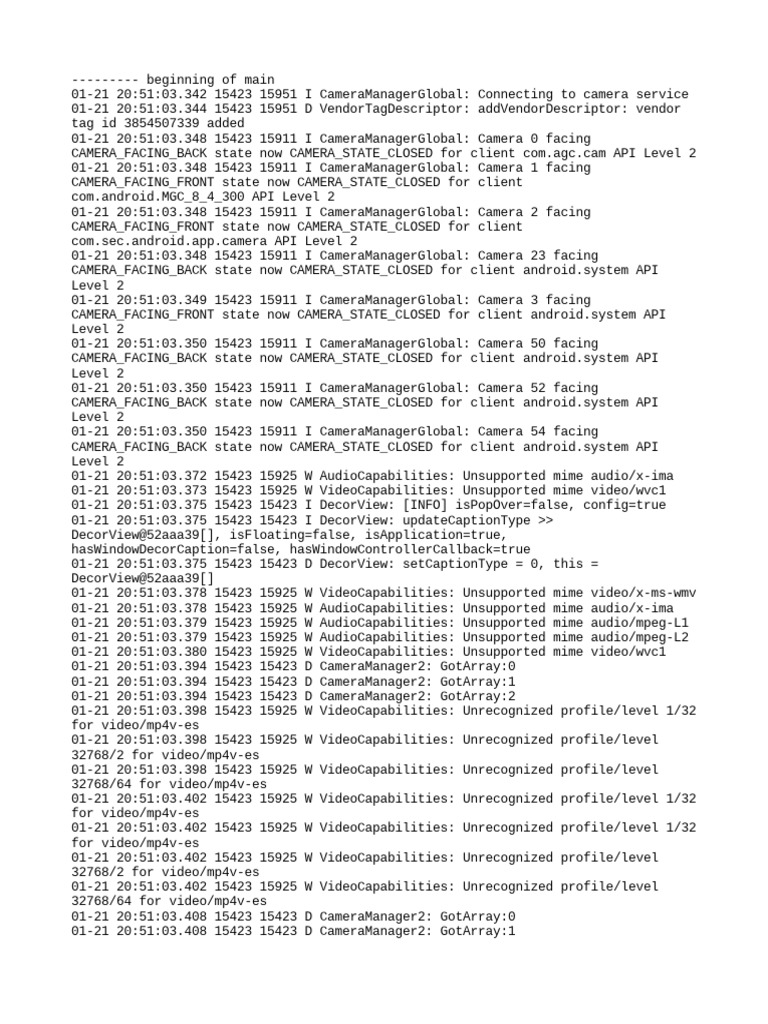 Log Cat 1642809063249 | PDF | Computing | Computing Platforms