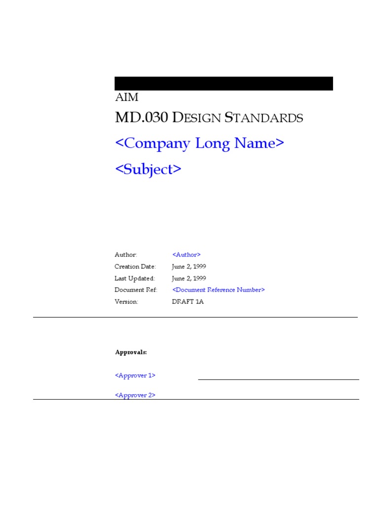 MD030 Design Standards | PDF | Databases | Computer Program