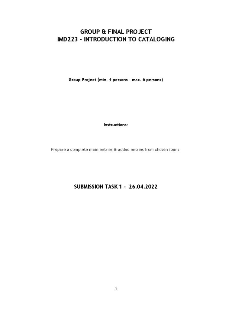 Task 1 Group Assignment Set 20222 Pdf 