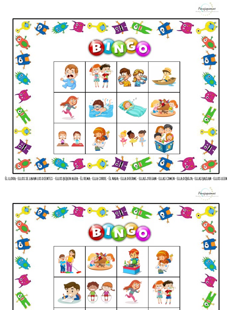 Pronombres Personales (Bingo) | PDF