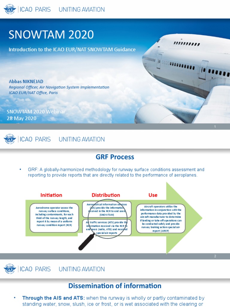 SNOWTAM 2020 Briefing | PDF | Runway | Air Traffic Control