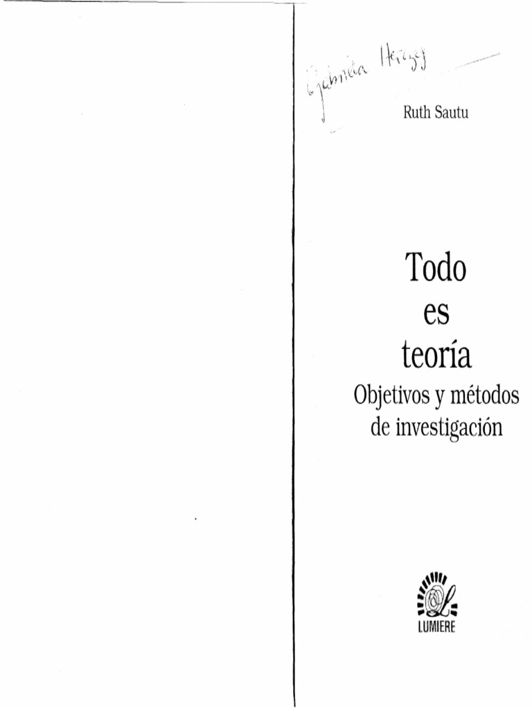Sautu - Introducción y Cap.1 | PDF
