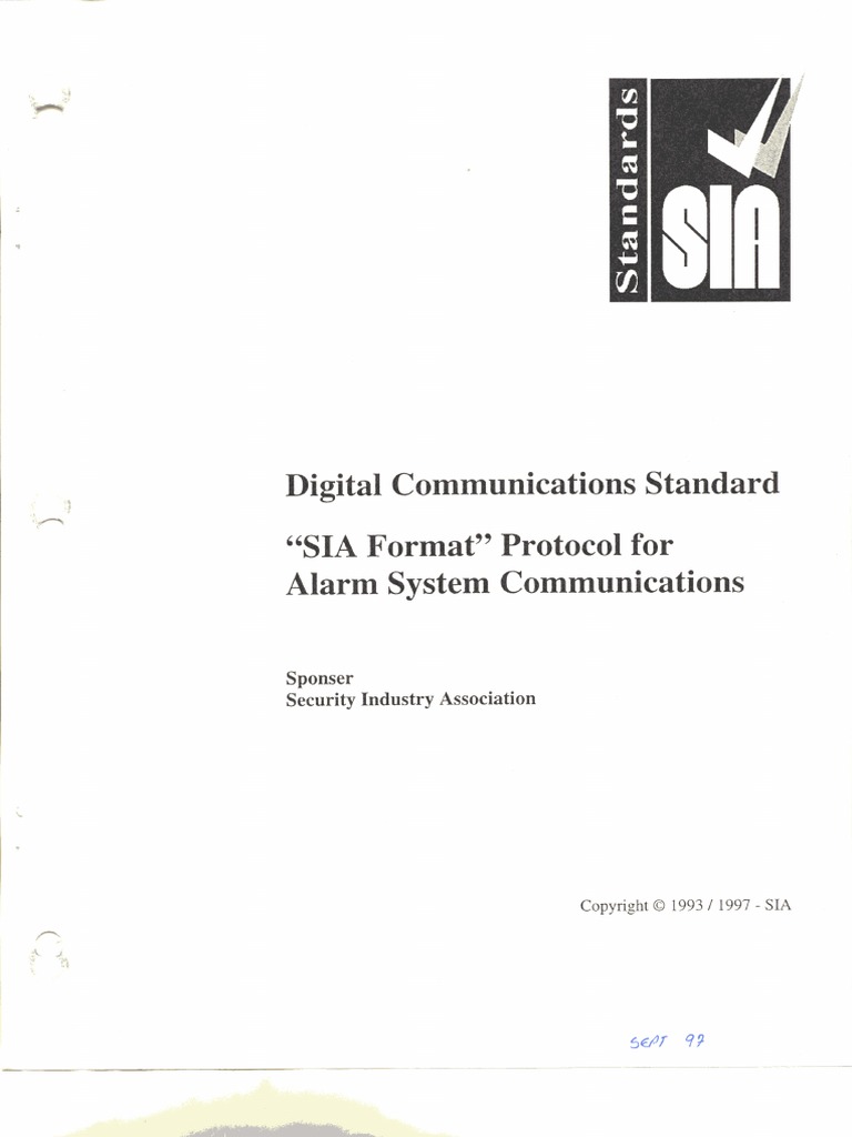 SIA Format Protocol | PDF