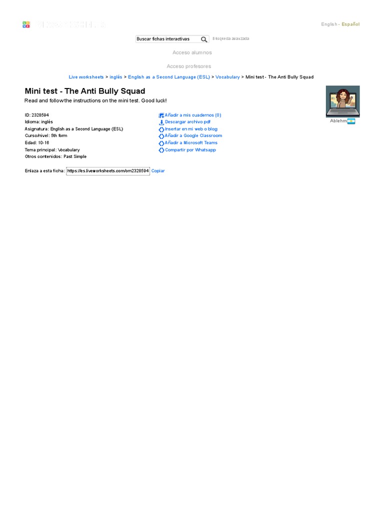 The Anti Bully Squad | PDF