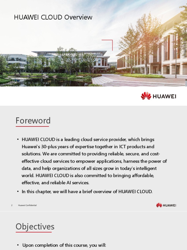 2 - HUAWEI CLOUD Overview | PDF | Cloud Computing | Computer Network