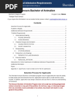 Sheridan Animation Portfolio Requirements 2024-25 | PDF | Drawing ...