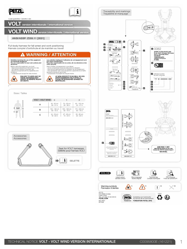 Technical Notice VOLT VOLT WIND INT ANSI 2 | PDF