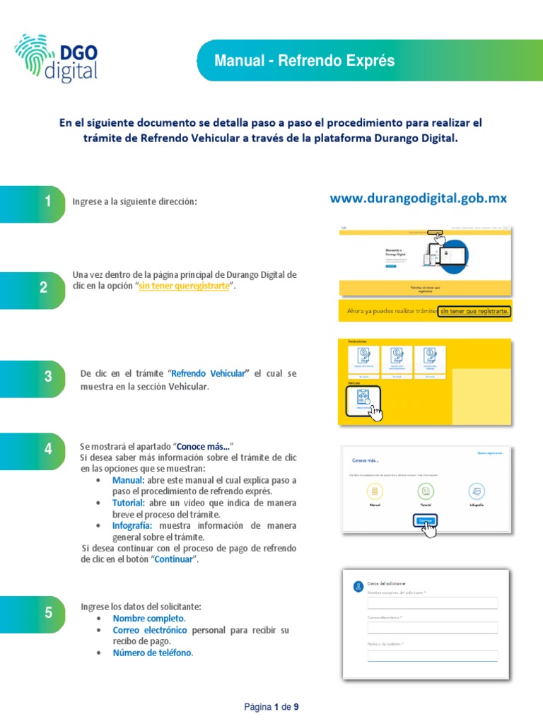 Manual Refrendo Express | PDF