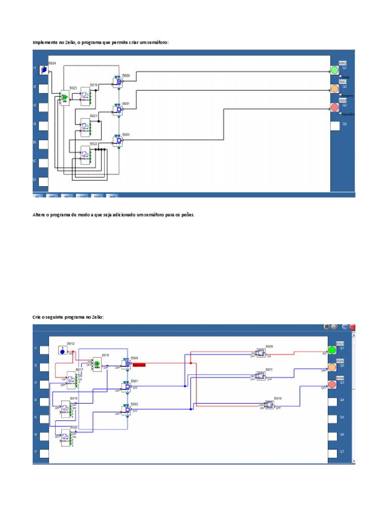 Exercicios Zelio - Diagramas | PDF