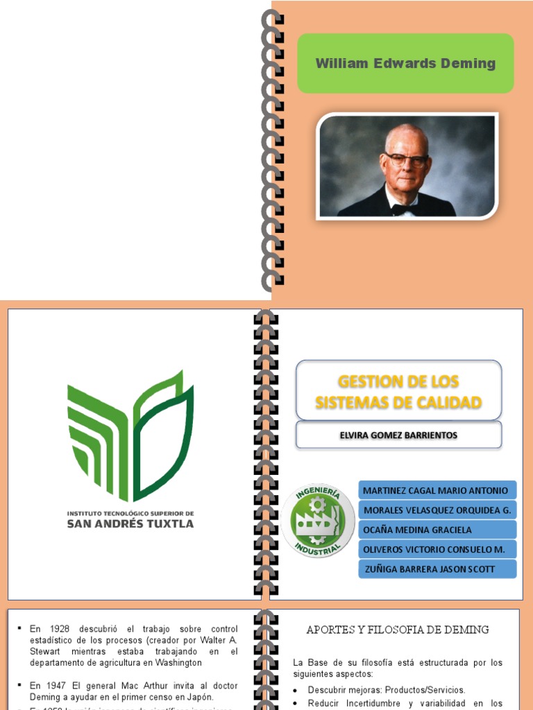 Aportes de Deming a la Calidad y Productividad | PDF | Science | Economias