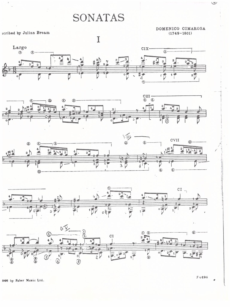Domenico Cimarosa - Sonatas | PDF