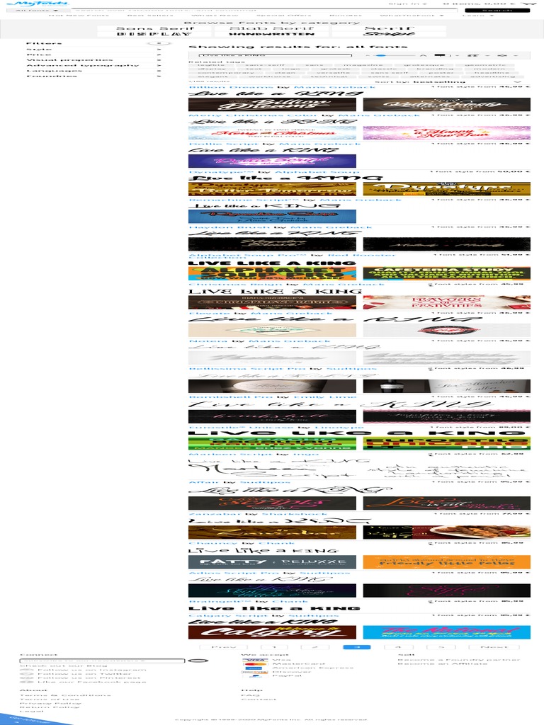 All Fonts MyFonts | PDF | Sans Serif | Design