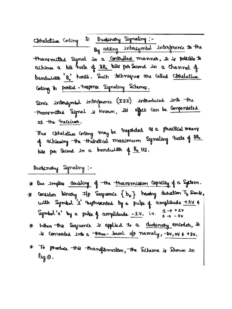 Correlative Level Coding | PDF