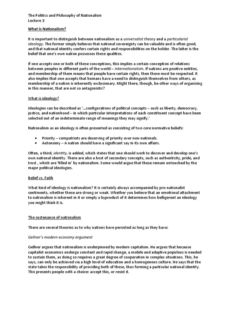 03 - What Is Nationalism | Download Free PDF | State (Polity) | Nationalism