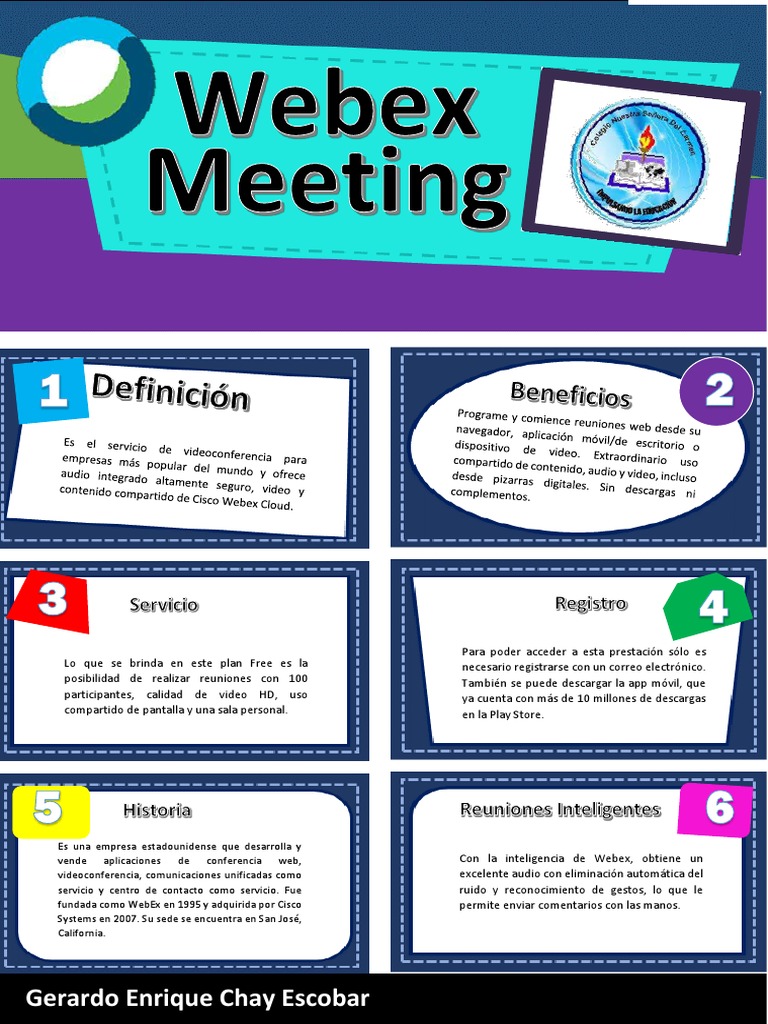 Inforgrafía Webex Meetigns | PDF