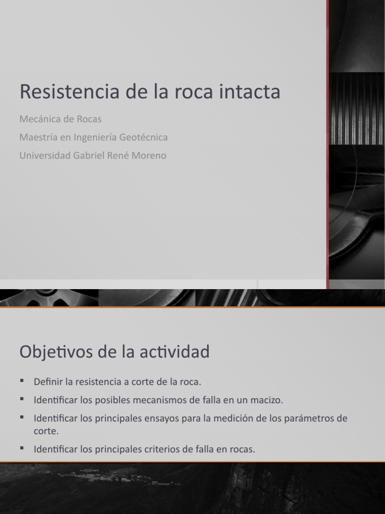 06 Resistencia de La Roca Intacta | PDF | Resistencia de materiales ...