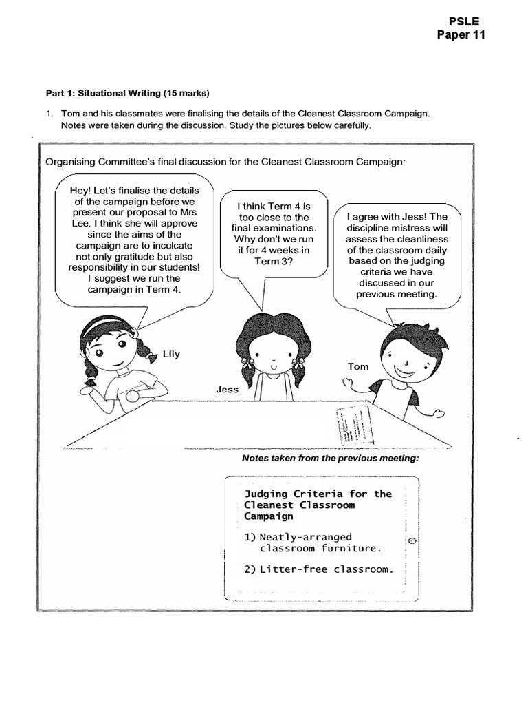 PSLE Paper 1 & 2 | PDF