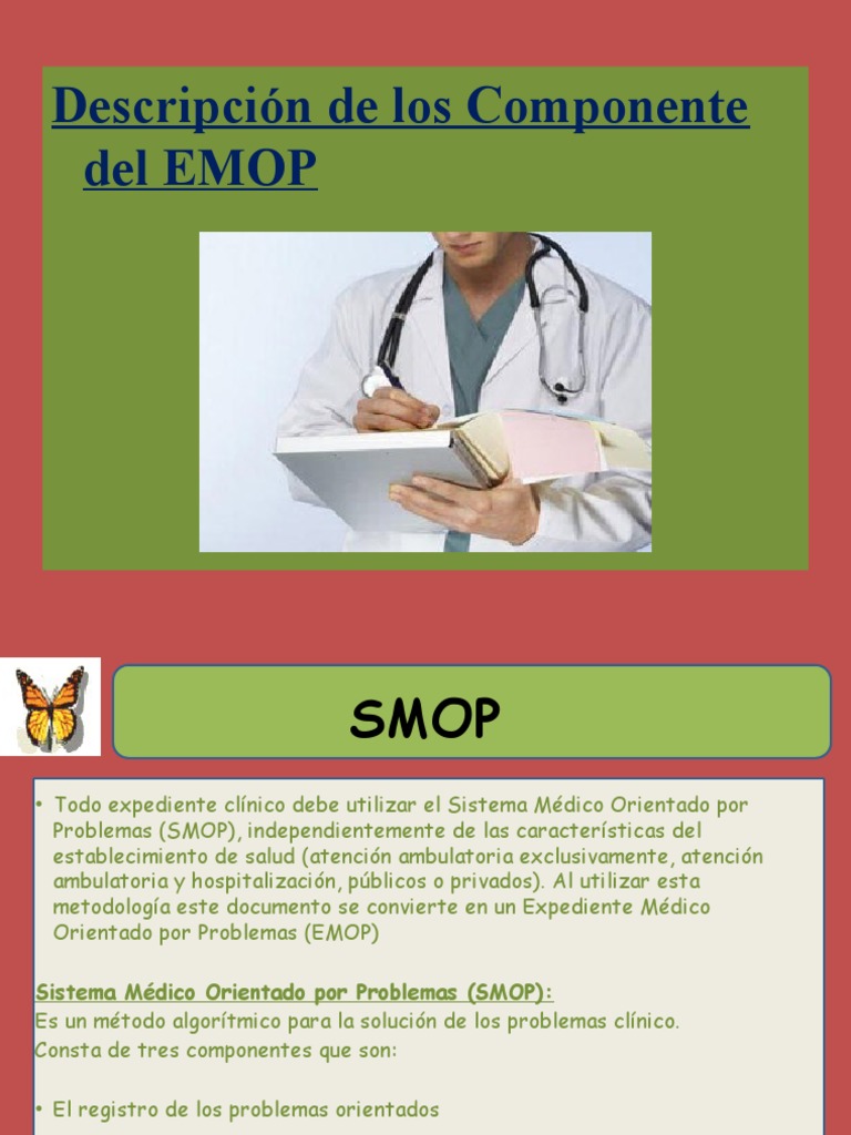 Componentes del EMOP en Salud | PDF | Diagnostico medico | Medicamentos ...