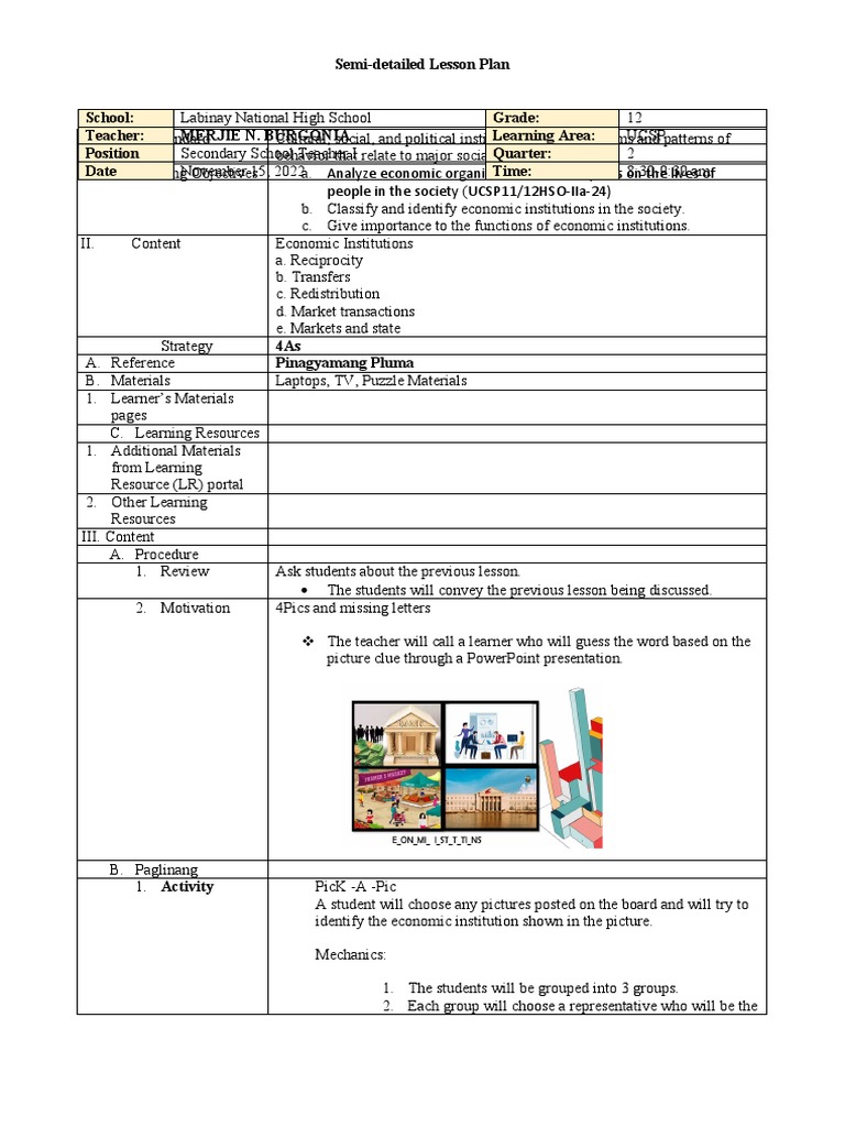 Ucsp Cot 1 | PDF | Learning | Behavior Modification