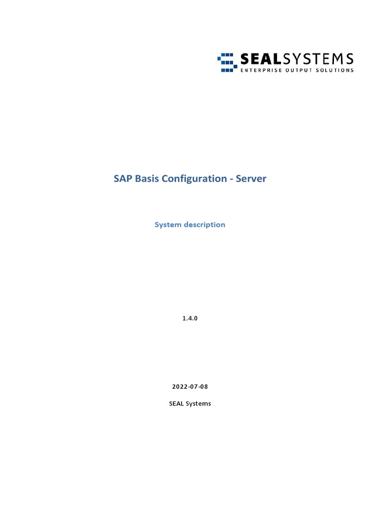 Sapbasis Config Server Tec en | PDF | Web Service | World Wide Web