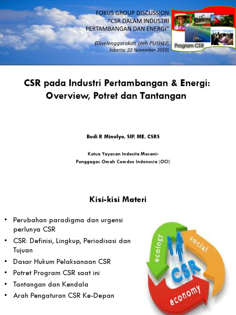 CSR dalam Pertambangan dan Energi | PDF
