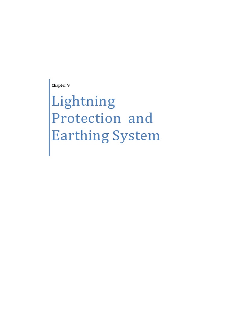 Lightning Protection and Earthing System | PDF | Lightning | Physical ...