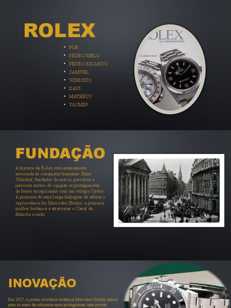 A História e Recordes da Rolex | PDF | Casa e Jardim | Estilo de vida