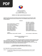 Barangay Appropriation Ordinance - Revised Blank | PDF | Budget ...