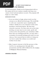 Masters of Ceremony Sample Script - Emcee Script For INSET SEMINAR 2019 ...