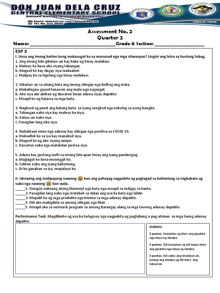 Q2 Assessment No. 2 | PDF