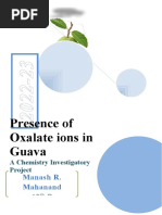 Oxalate Ion Content in Guava Ripening | PDF | Titration | Chemistry