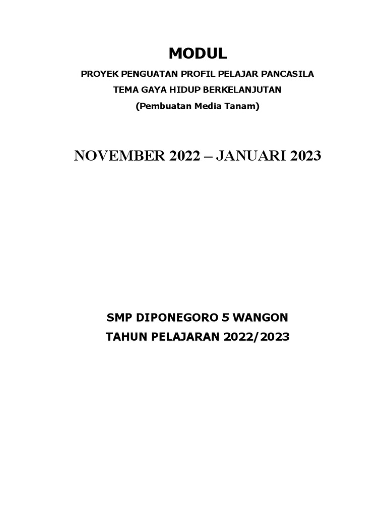 Modul p5 Media Tanam | PDF