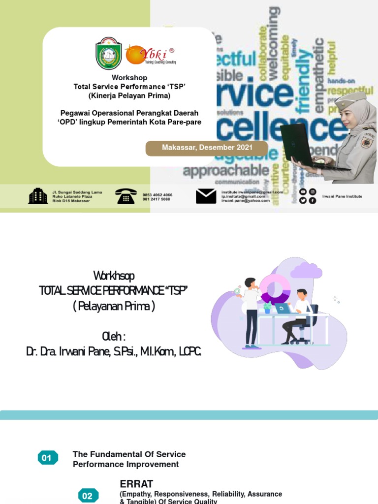 Materi Total Service Performance Pare-Pare | PDF