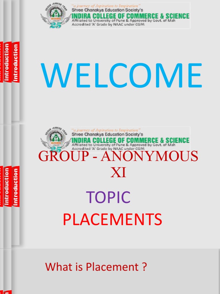 1st ppt placements | PDF | Master Of Science | Business