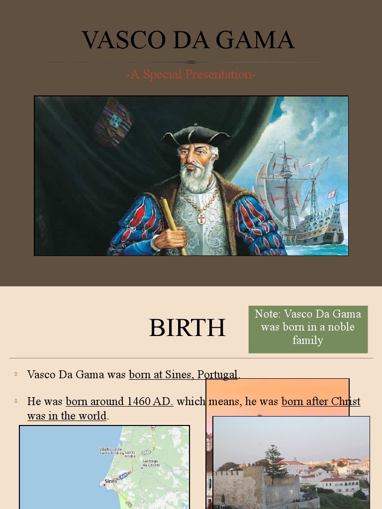 Vasco Da Gama - Keynote Presentation | PDF | Age Of Discovery | Field ...