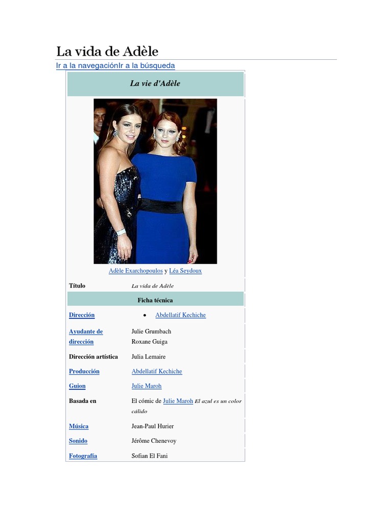La Vida de Adèle | PDF