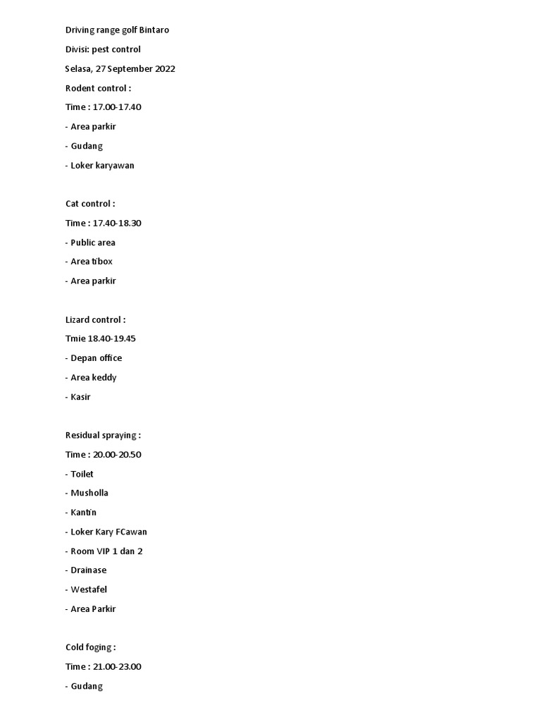 Driving Range Golf Bintaro | PDF