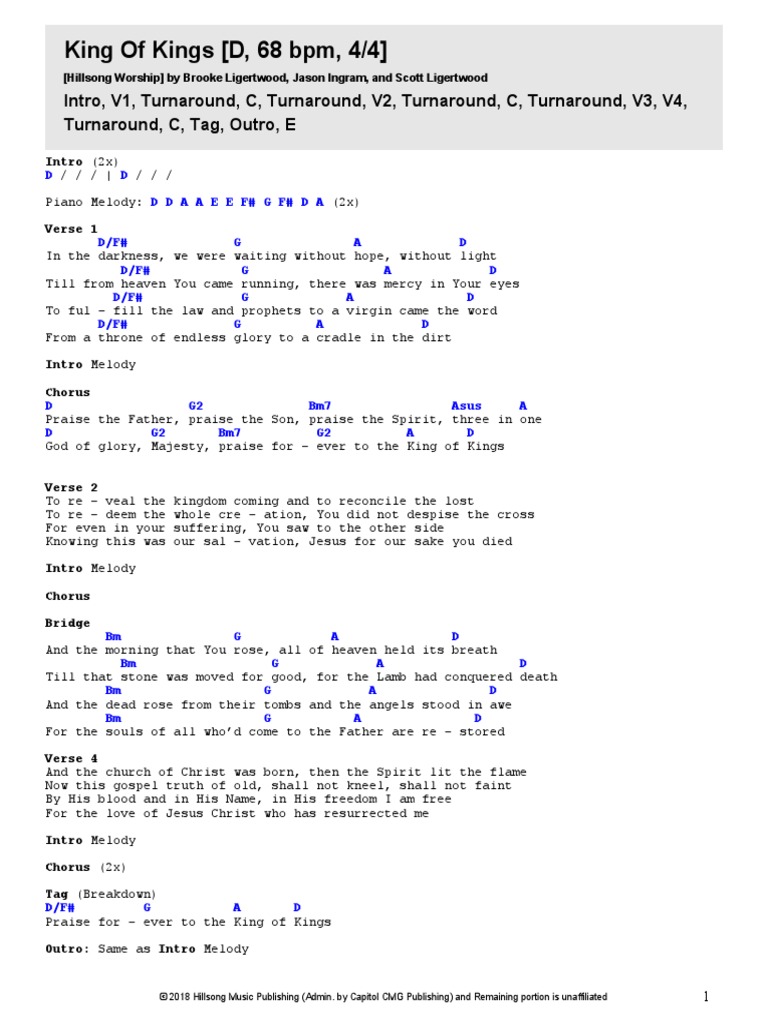 King of Kings - D-1 | PDF