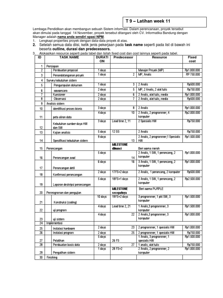 T9 Latihan Week 11 | PDF | Seni