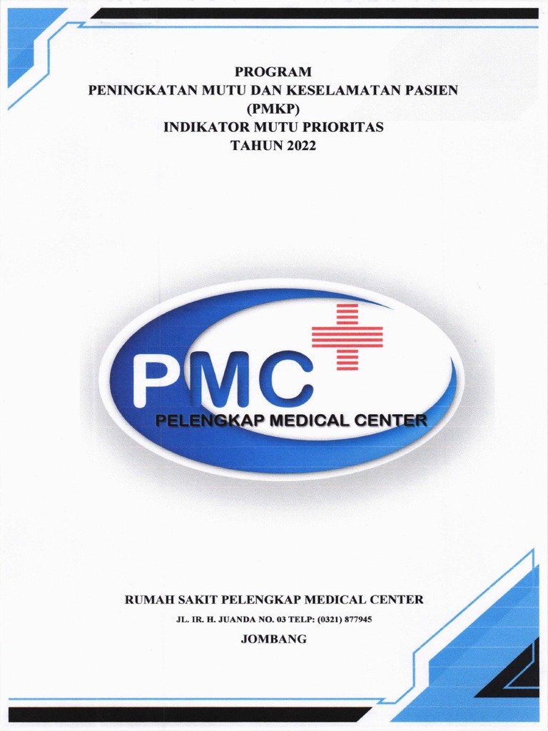 Indikator Mutu PMKP Rumah Sakit 2022 | PDF