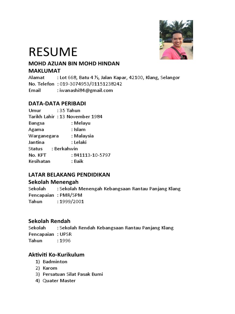 Iwan Resume | PDF