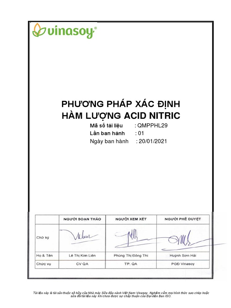 29. Pp Xác Định Hàm Lượng Hno3 | PDF