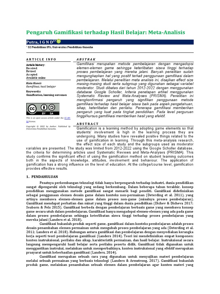 Meta Analisis - I Gusti Ngurah Dwija Putra | PDF