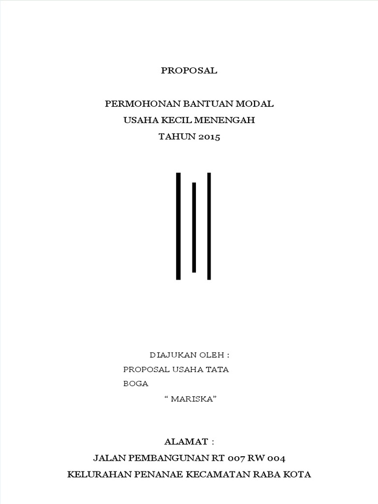 Dokumen Tips Proposal Ukm Kue Basahdoc Pdf