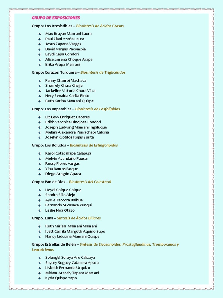 Grupo de Exposiciones - Biologia | PDF